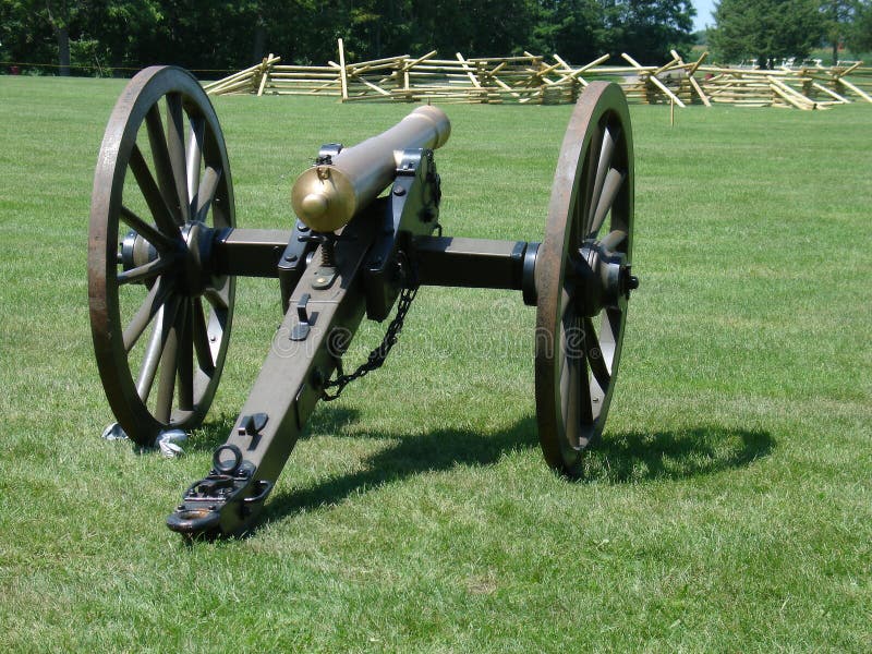 Old bronze civil war canon stock photo. Image of danger - 1139544