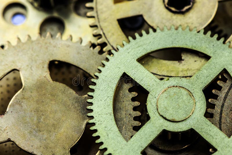 Old Bronze Gears As Background Stock Image - Image of wheels, abstract ...