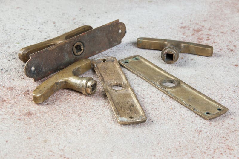 Old bronze handles stock photo. Image of gold, metal - 184921524