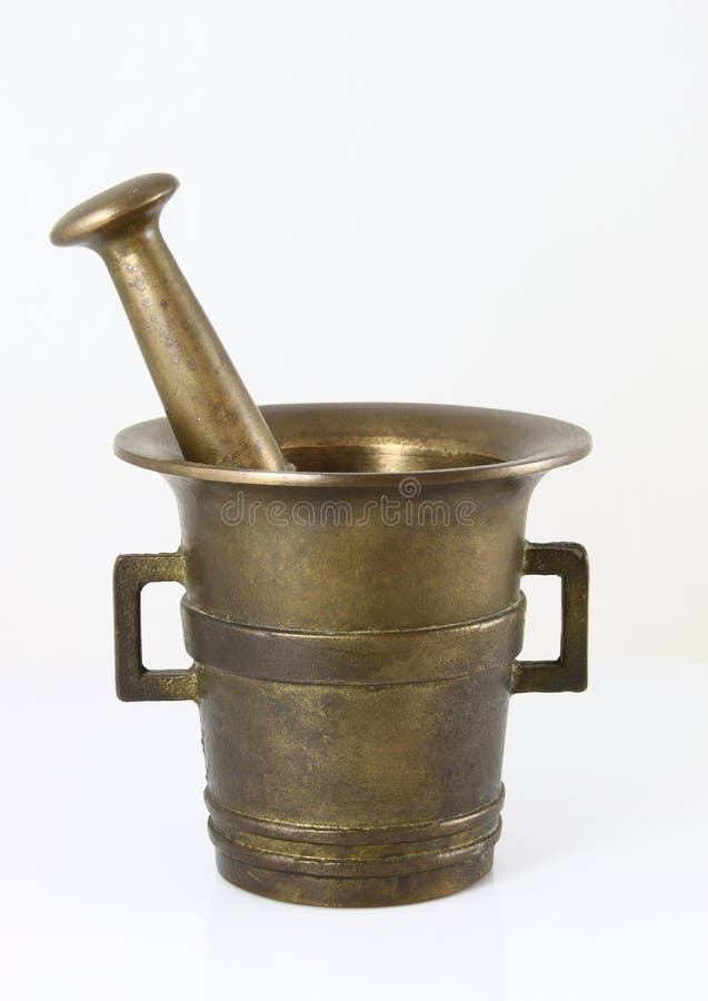 Antiques Bronze Mortar and Pestle Stock Photo - Image of antique ...