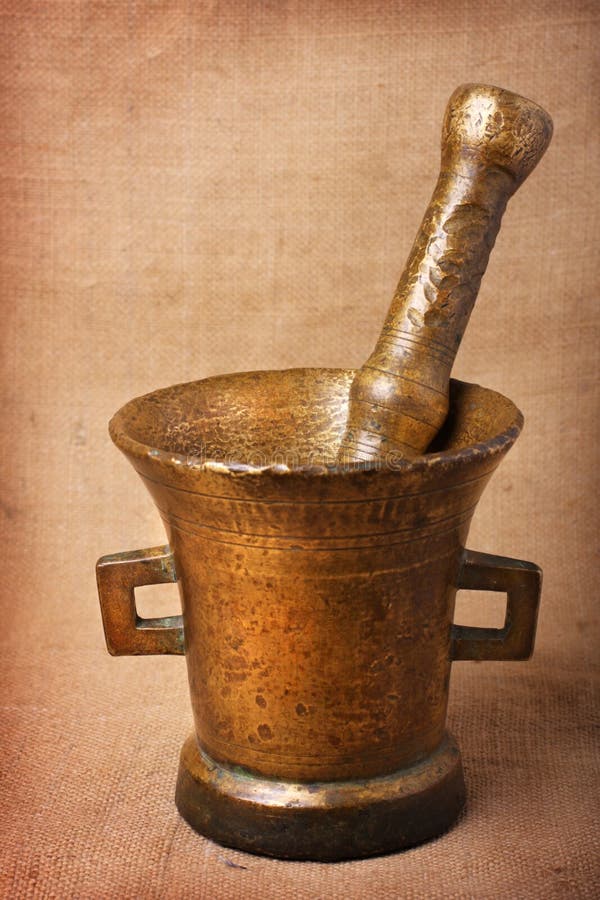 505 Antique Brass Mortar Pestle Stock Photos - Free & Royalty-Free ...