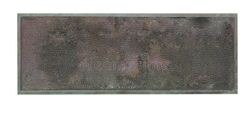 Old bronze plaque stock image. Image of actual, decorative - 16582211