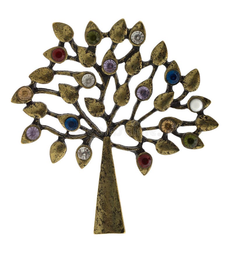 Old brooch stock photo. Image of metallic, leaf, vintage - 36145948