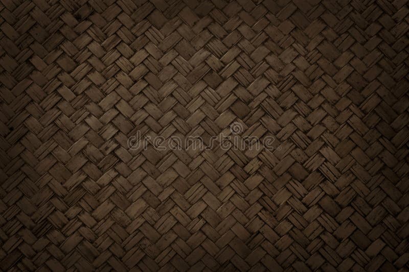 Old Bamboo Weave Texture Background, Pattern of Woven Rattan Mat in ...