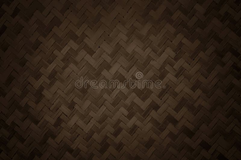 Old Brown Bamboo Weave Texture Background, Pattern of Woven Rattan Mat ...