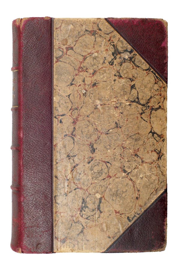 Old brown book cover stock photo. Image of isolated, scroll - 4034154