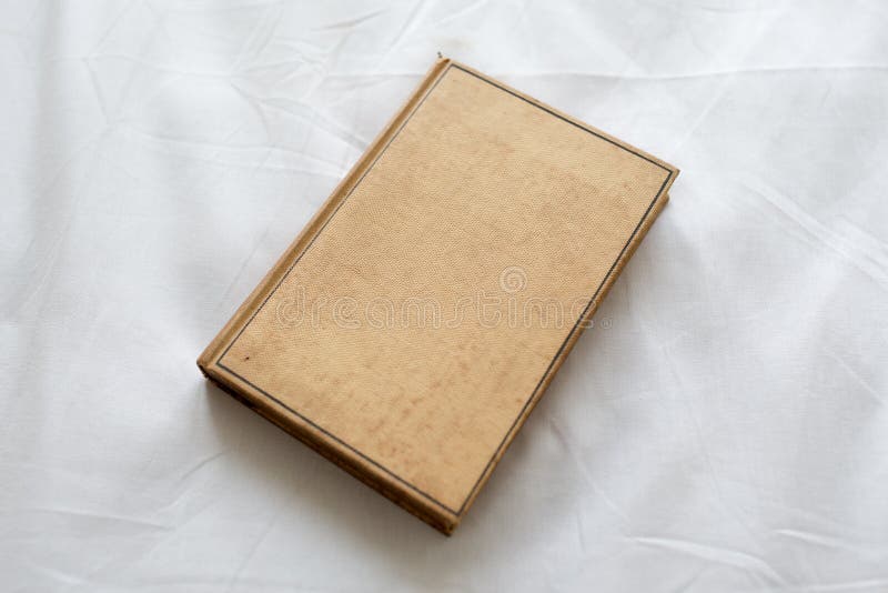 Old brown book hardcover stock image. Image of background - 101534651