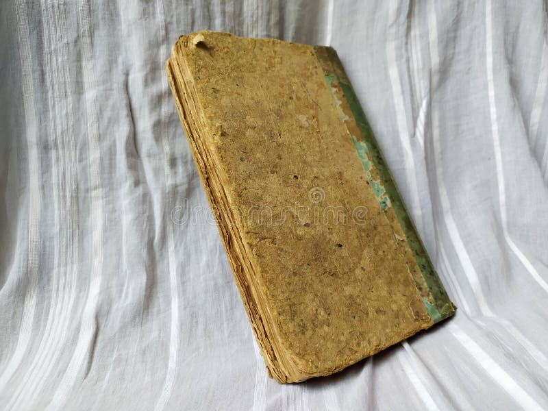 An Old Brown Book with a Vintage Texture Stock Image - Image of open ...