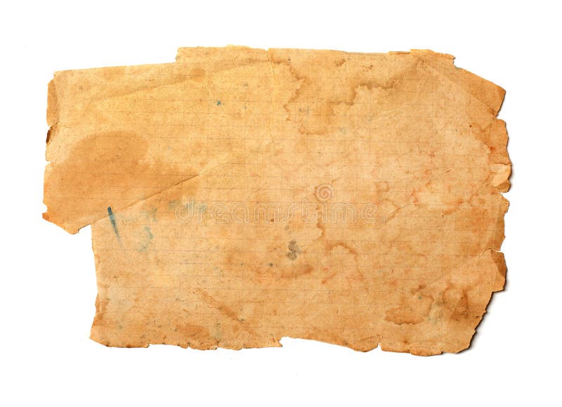 Old ripped paper stock photo. Image of isolated, history - 107631130