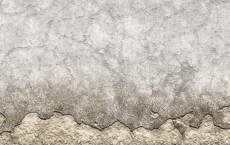 Old Brown Plastered Crumble Texture of Aged Wall Stock Illustration ...