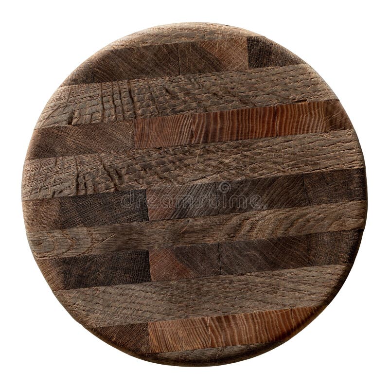 Old Brown Round Cutting Board Stock Illustration - Illustration of ...