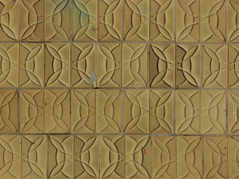 Old Brown Textured Tile on the Wall Stock Photo - Image of geometric ...