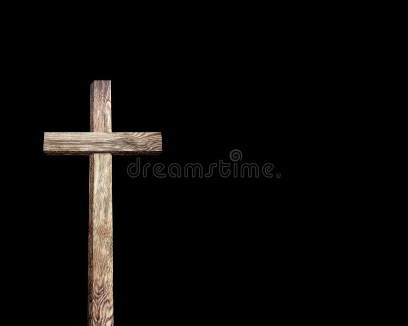 Old brown wooden cross stock photo. Image of cross, resurrection - 69140844