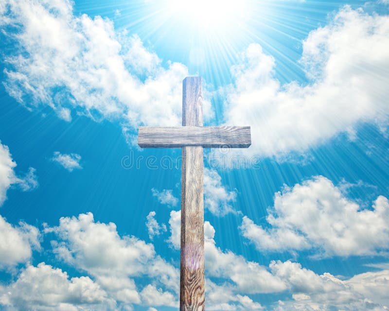 Old brown wooden cross stock image. Image of religion - 69140447