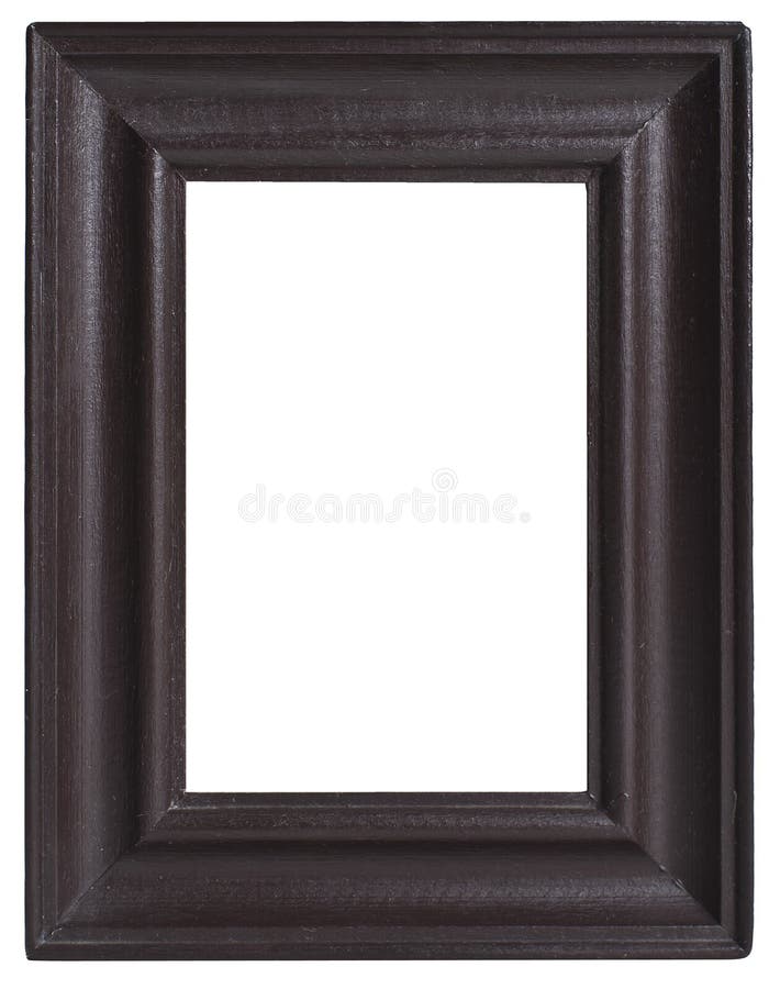 Old brown wooden frame stock image. Image of studio, scratched - 42203775