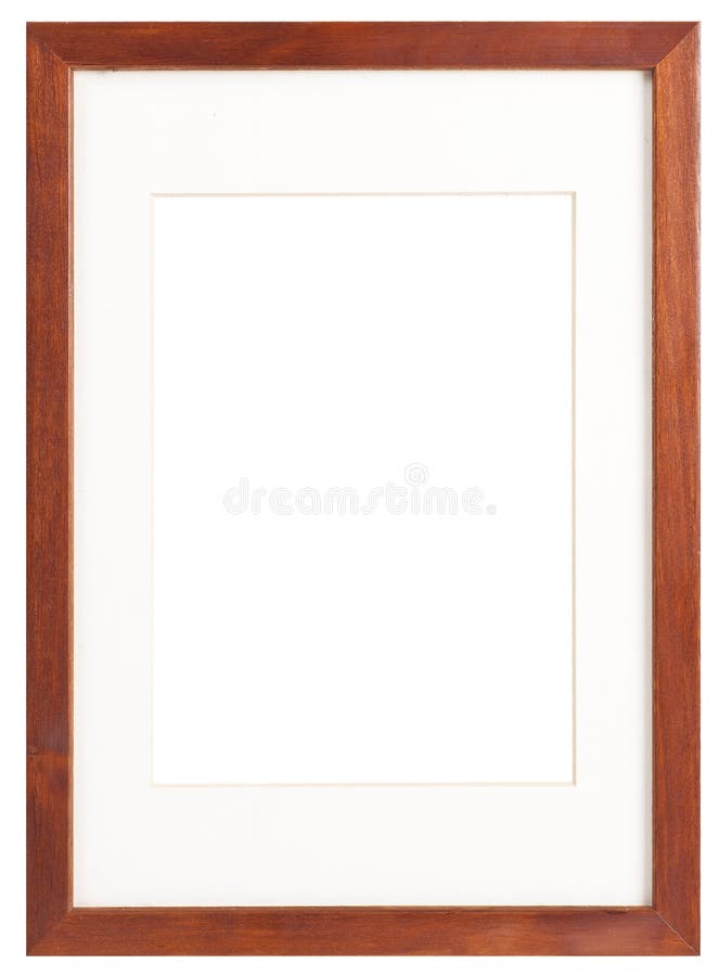 Old brown wooden frame stock image. Image of studio, scratched - 42203775
