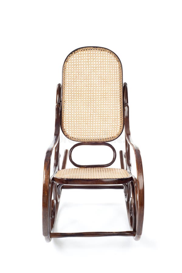 Old Brown Wooden Rocking Chair Stock Image - Image of seat, relax: 23932367