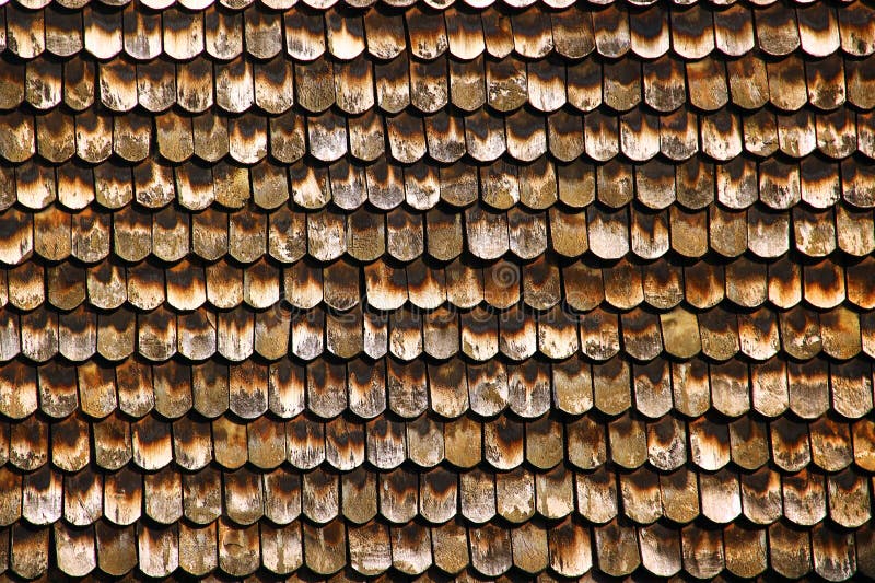 Old Brown Wooden Shingles Roof Texture Background Stock Image - Image ...