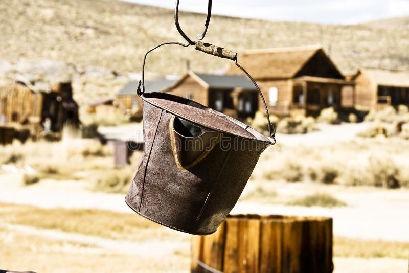 Old bucket stock photo. Image of isolated, antique, homes - 6992828