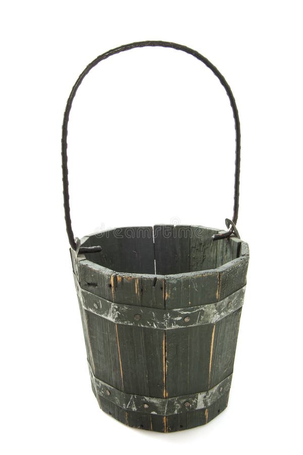 Old tin bucket stock photo. Image of used, metal, white - 10267384
