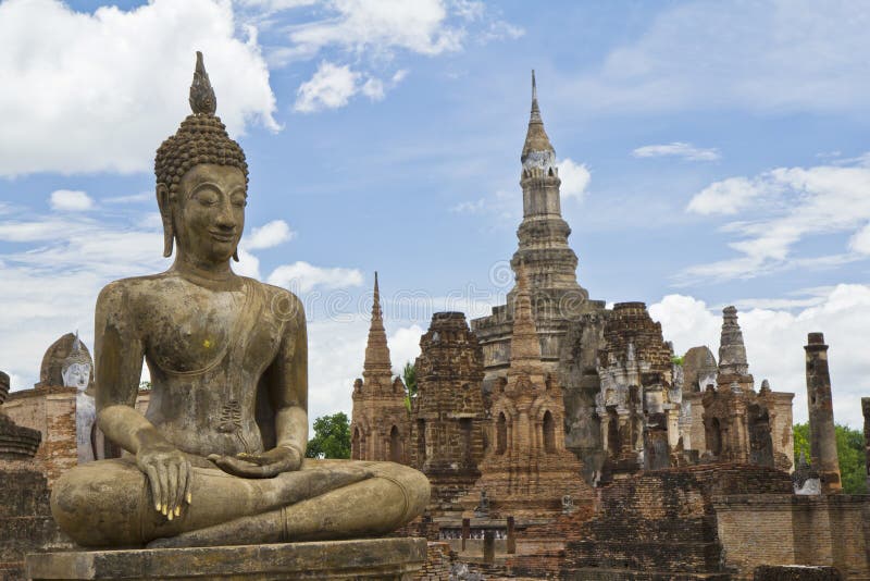 Old Buddha. stock image. Image of stupa, culture, destinations - 16667855