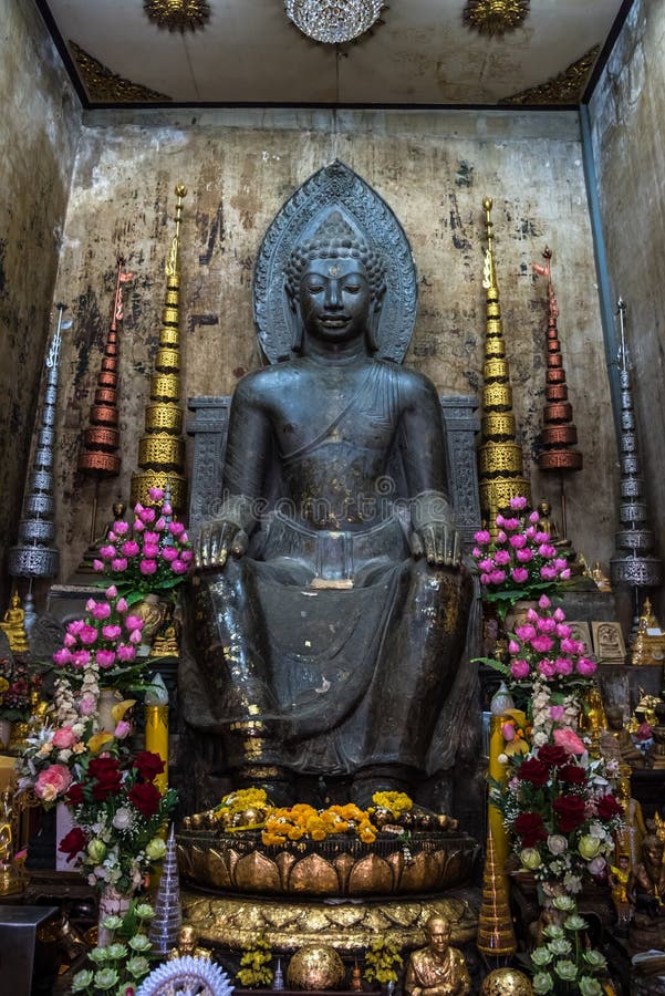 Old Buddha Image in Ayutthaya, Thailand Stock Photo - Image of buddha ...