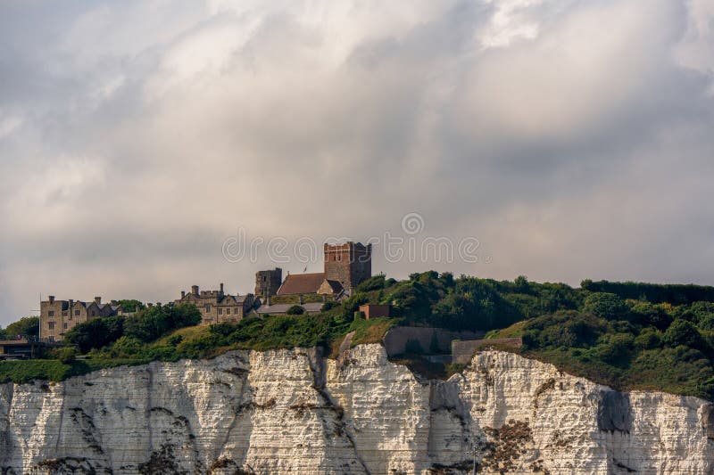 Old Buidlings on the White Cliffs of Dover Stock Photo - Image of rocks ...