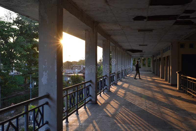 Old Building with Afternoon Sun Stock Photo - Image of frame, bright ...