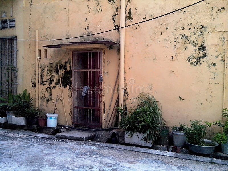 Old Building Back Door Street Stock Photo - Image of architecture, home ...