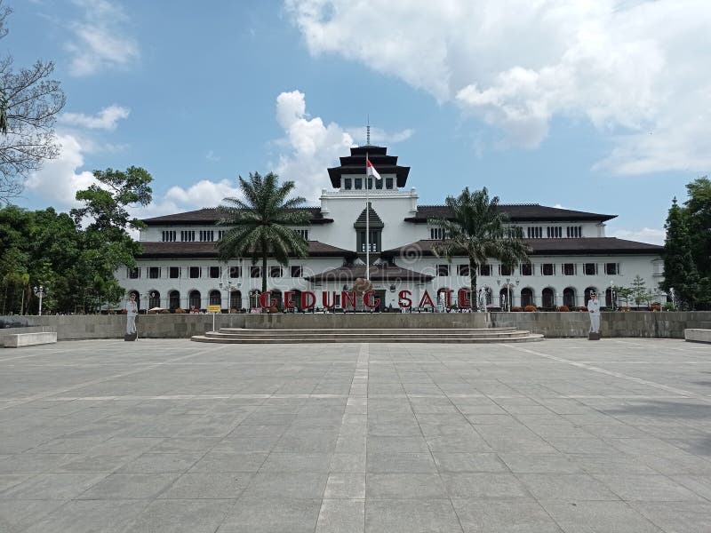 View of the Façade of the Historic Gedung Sate in Bandung Responsible ...