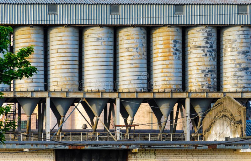 Old Building of Bread Production Stock Photo - Image of grain, grey ...