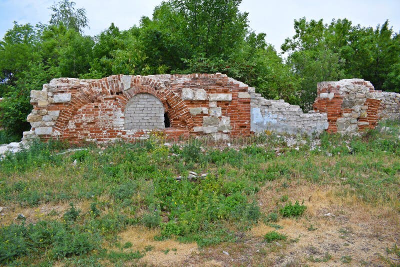 Old Building.Collapsed Brick Wall Stock Image - Image of architecture ...