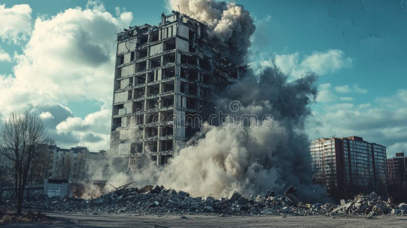 Demolition of a High-Rise Building: a Powerful Visual of Controlled ...