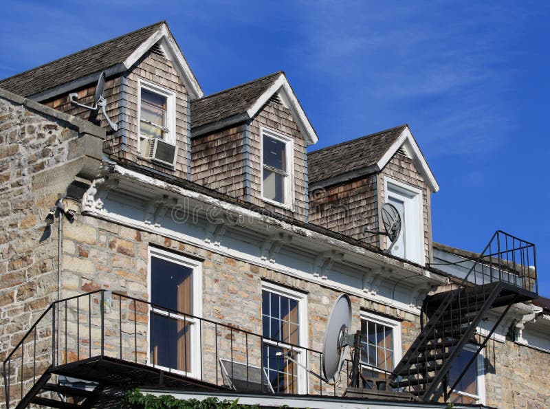 Old Building with Dormer Windows Editorial Stock Image - Image of perth ...