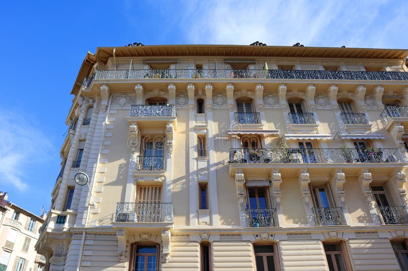 Old Building in Downtown in Nice, France Stock Image - Image of ...