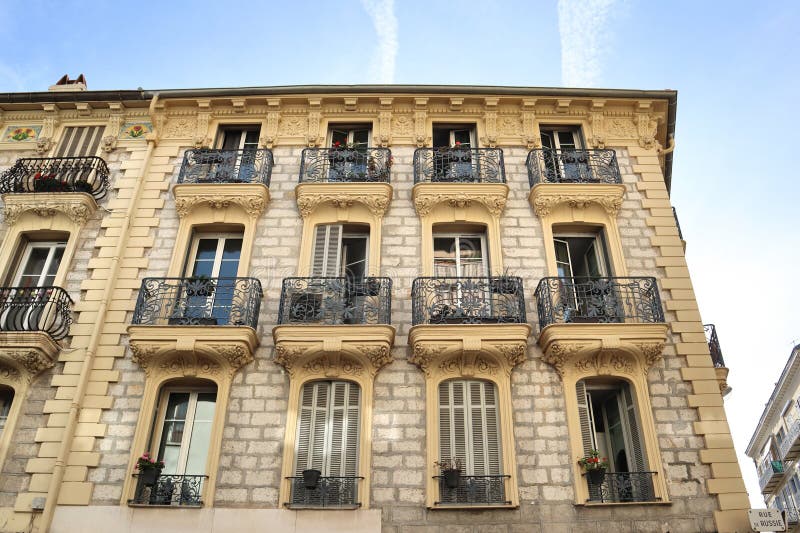 Old Building in Downtown in Nice, France Stock Photo - Image of nice ...
