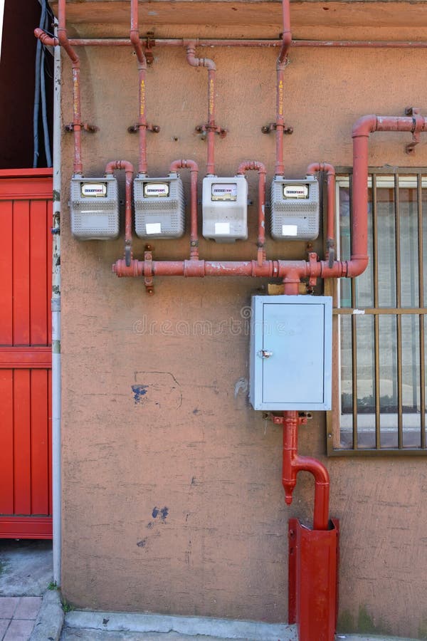 Two electrical boxes stock image. Image of power, beams - 83291515