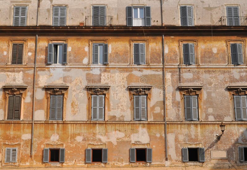 Old building facade stock image. Image of detail, life - 22052589