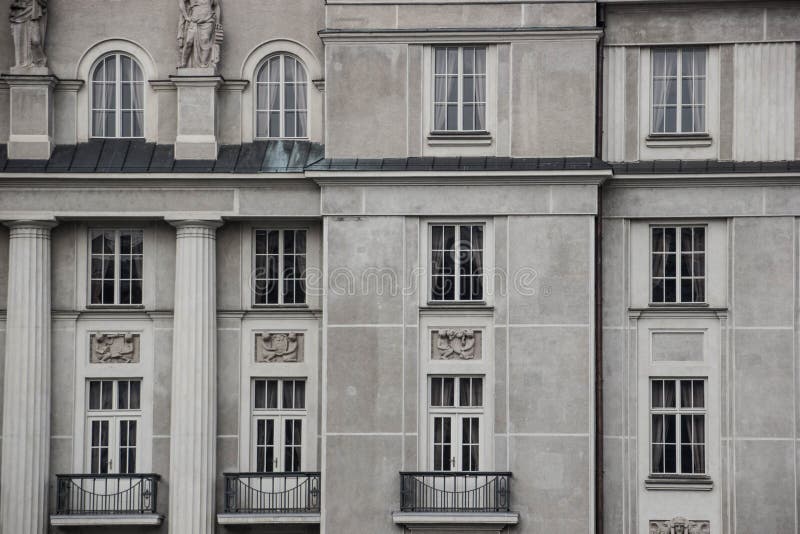 Old building facade stock photo. Image of city, building - 157748720