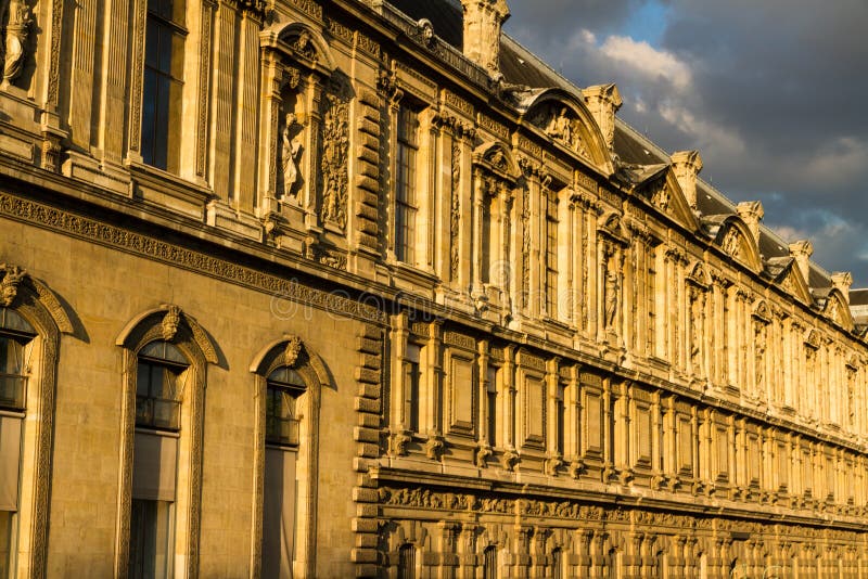 Old building front, Paris. stock photo. Image of paris - 74662414