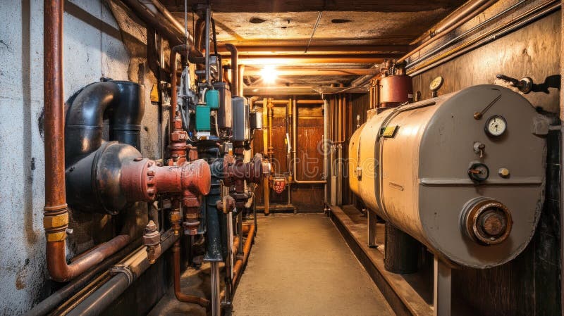 Old Building Heating System Stock Image - Image of efficiency ...