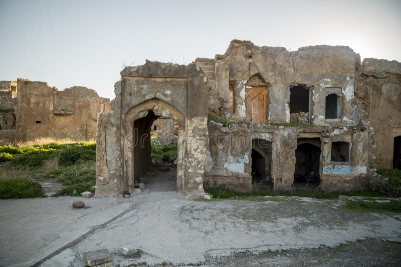 Old building in Iraq stock image. Image of arch, handrail - 67061333