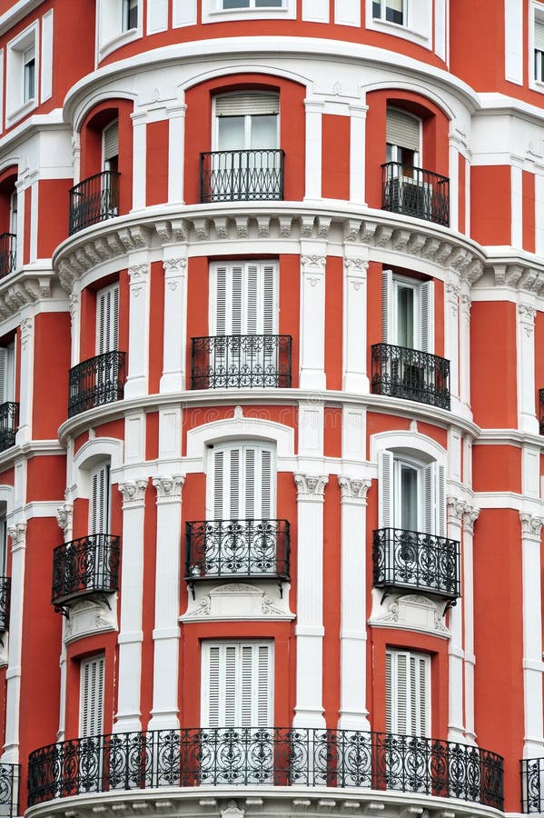 Old building in Madrid stock image. Image of design, european - 25384977