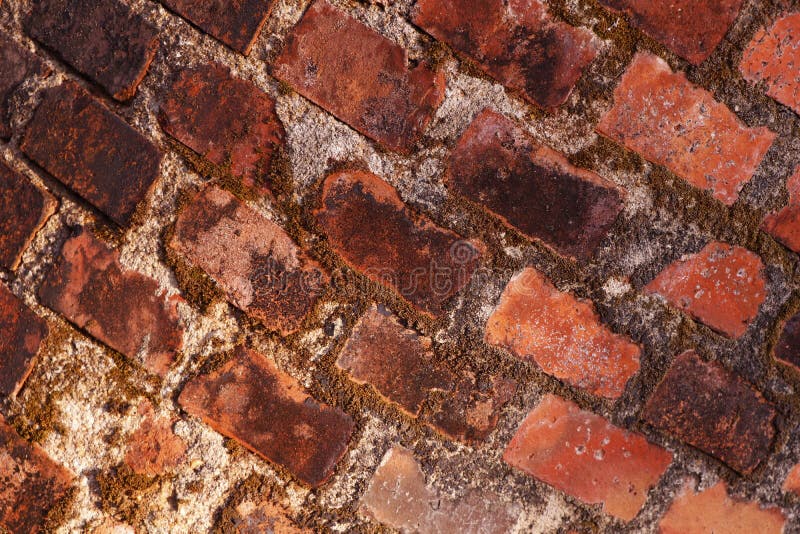 Old Building Material Clay Bricks Patterns Stock Photo - Image of ...