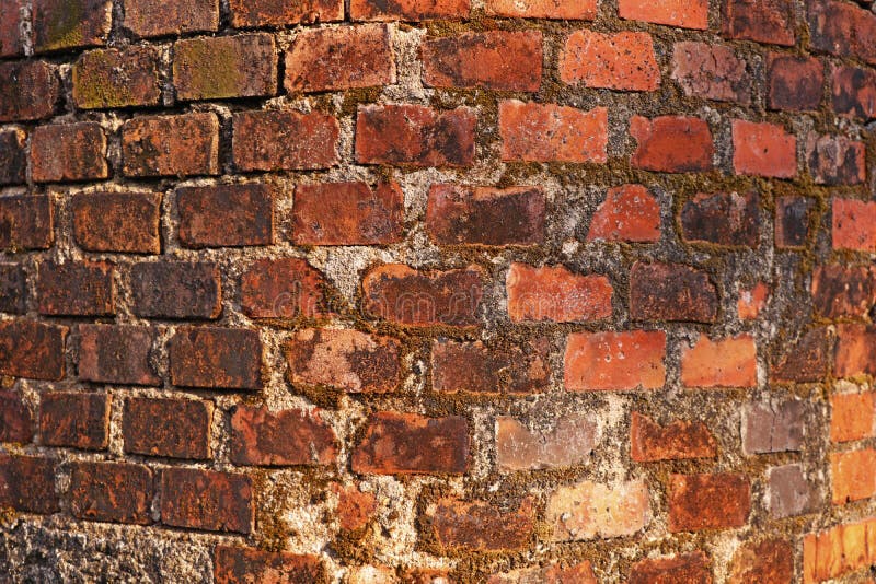 Old Building Material Clay Bricks Patterns Stock Image - Image of ...
