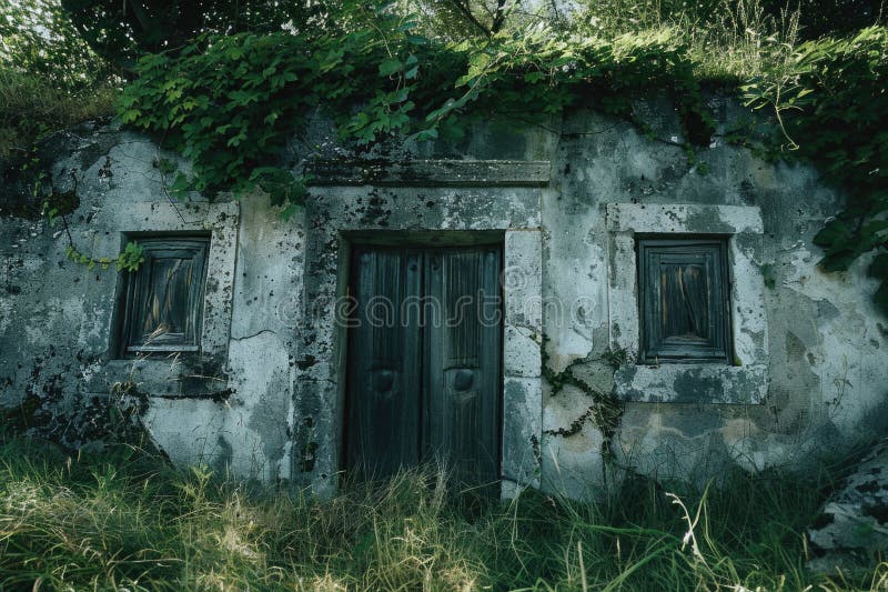 An Old Building with Multiple Windows. Suitable for Architectural ...