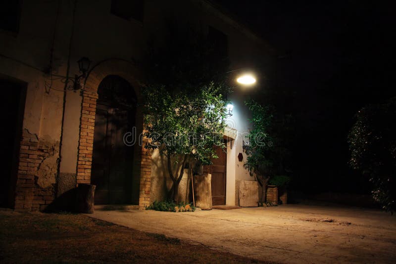 Old building at night stock photo. Image of outdoor, light - 10952848