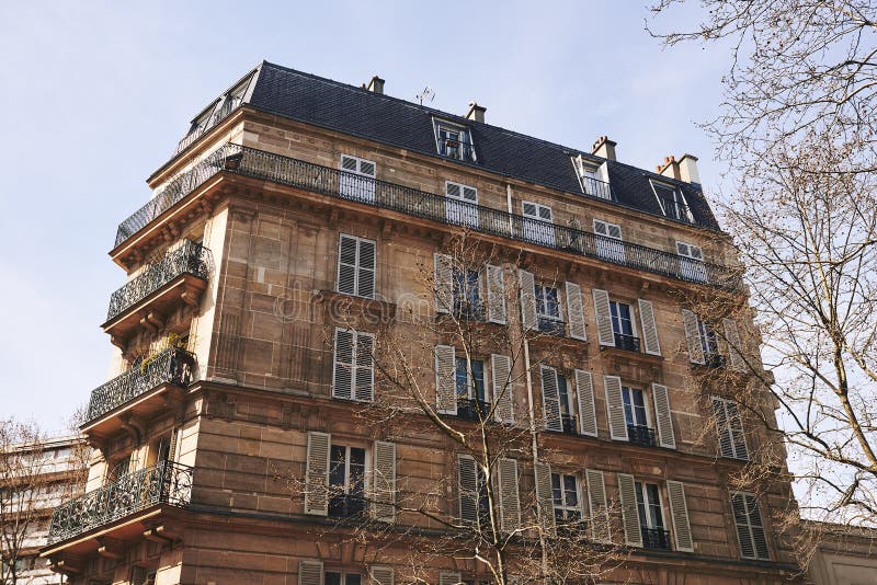 Old building in Paris stock photo. Image of outdoor - 144439358