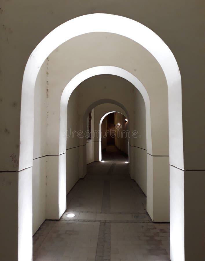 Old Building Passageway in Czech Republic Stock Image - Image of inside ...