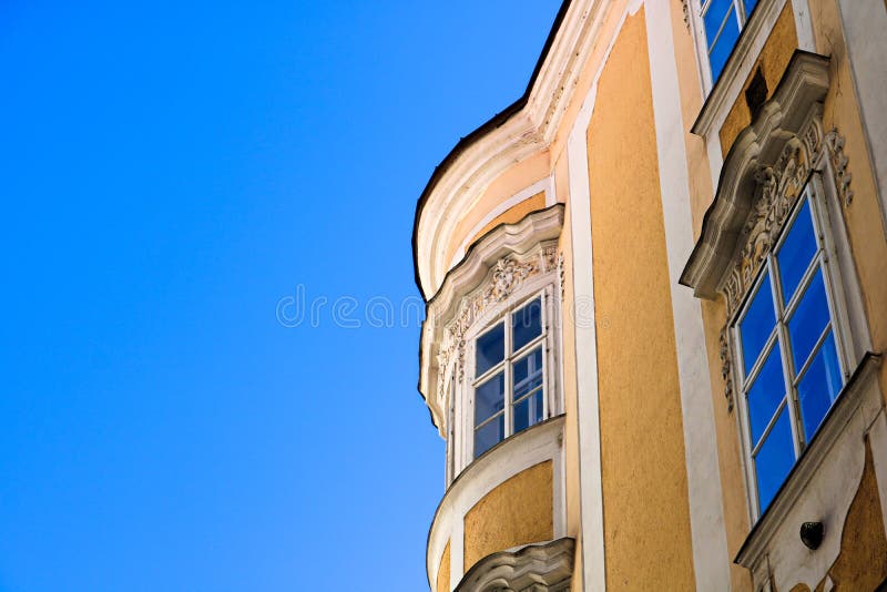An Old Building Photographed on the Square Stock Image - Image of ...